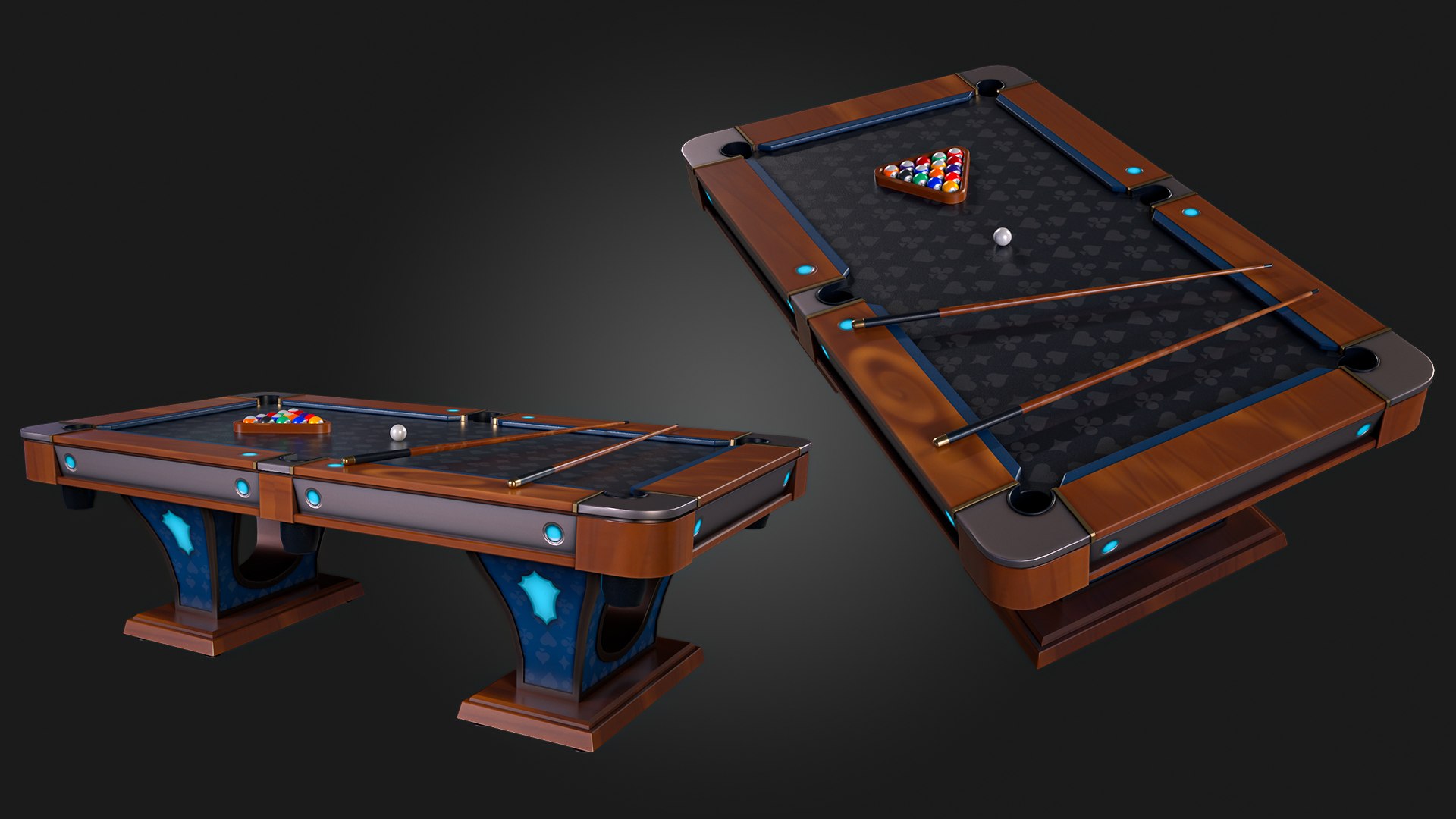 Pool Table 3D - TurboSquid 2236199