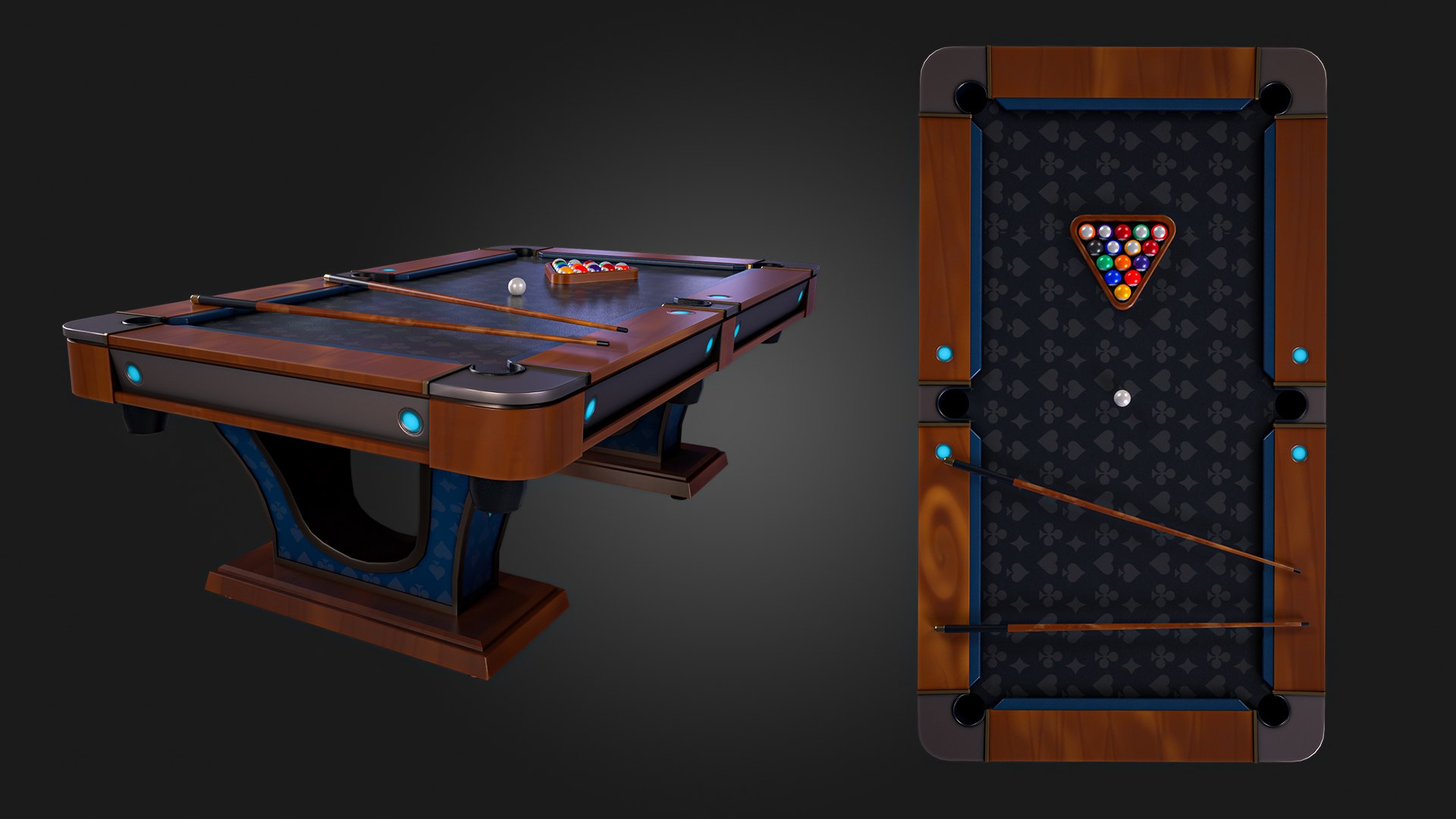 Pool Table 3D - TurboSquid 2236199