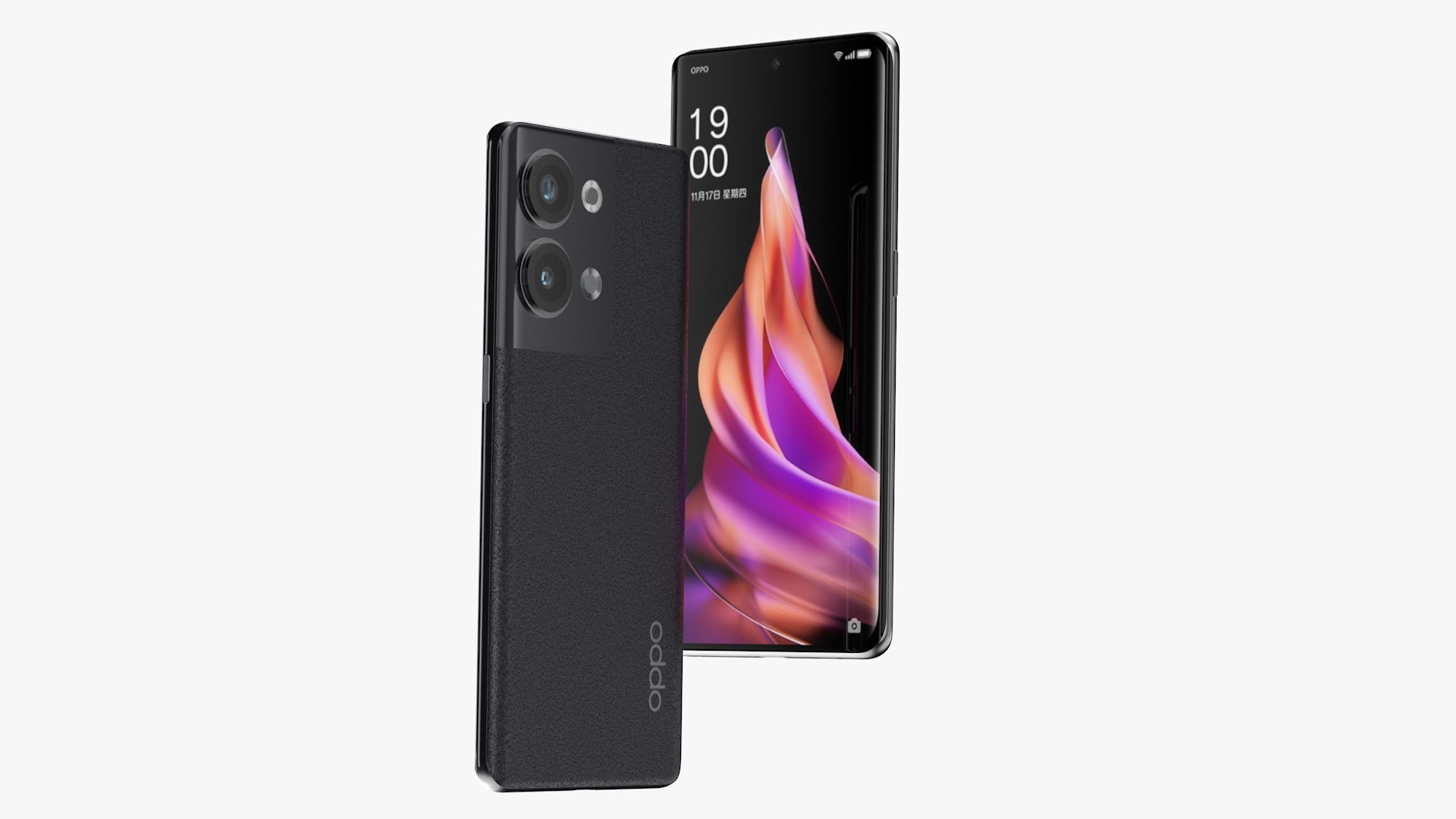 3D Model OPPO Reno 9 Pro Black - TurboSquid 1994016