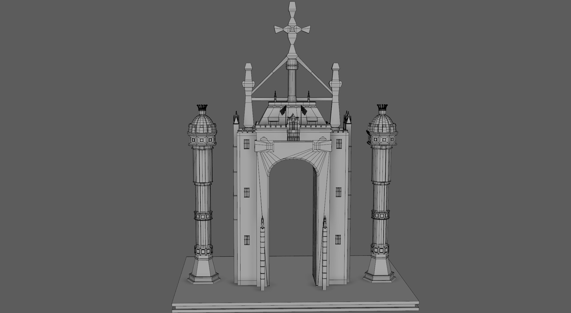 Free Ancient Gate 3D - TurboSquid 2198640