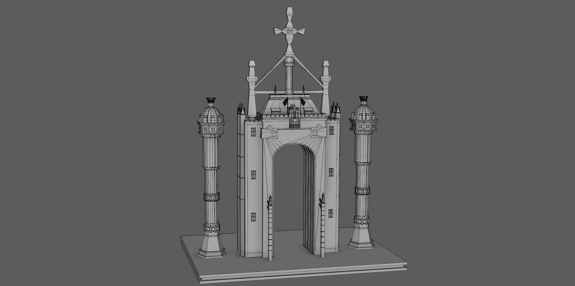 Free Ancient Gate 3D - TurboSquid 2198640