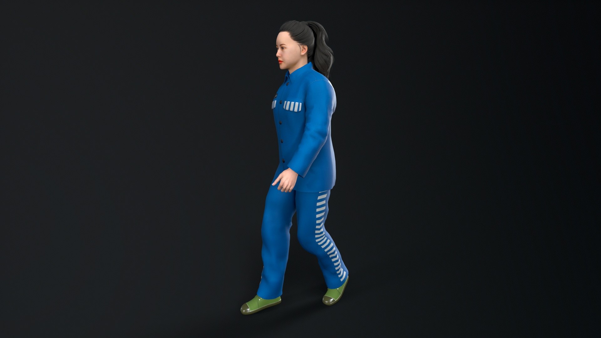 3D Female Prisoners Character - TurboSquid 2375491