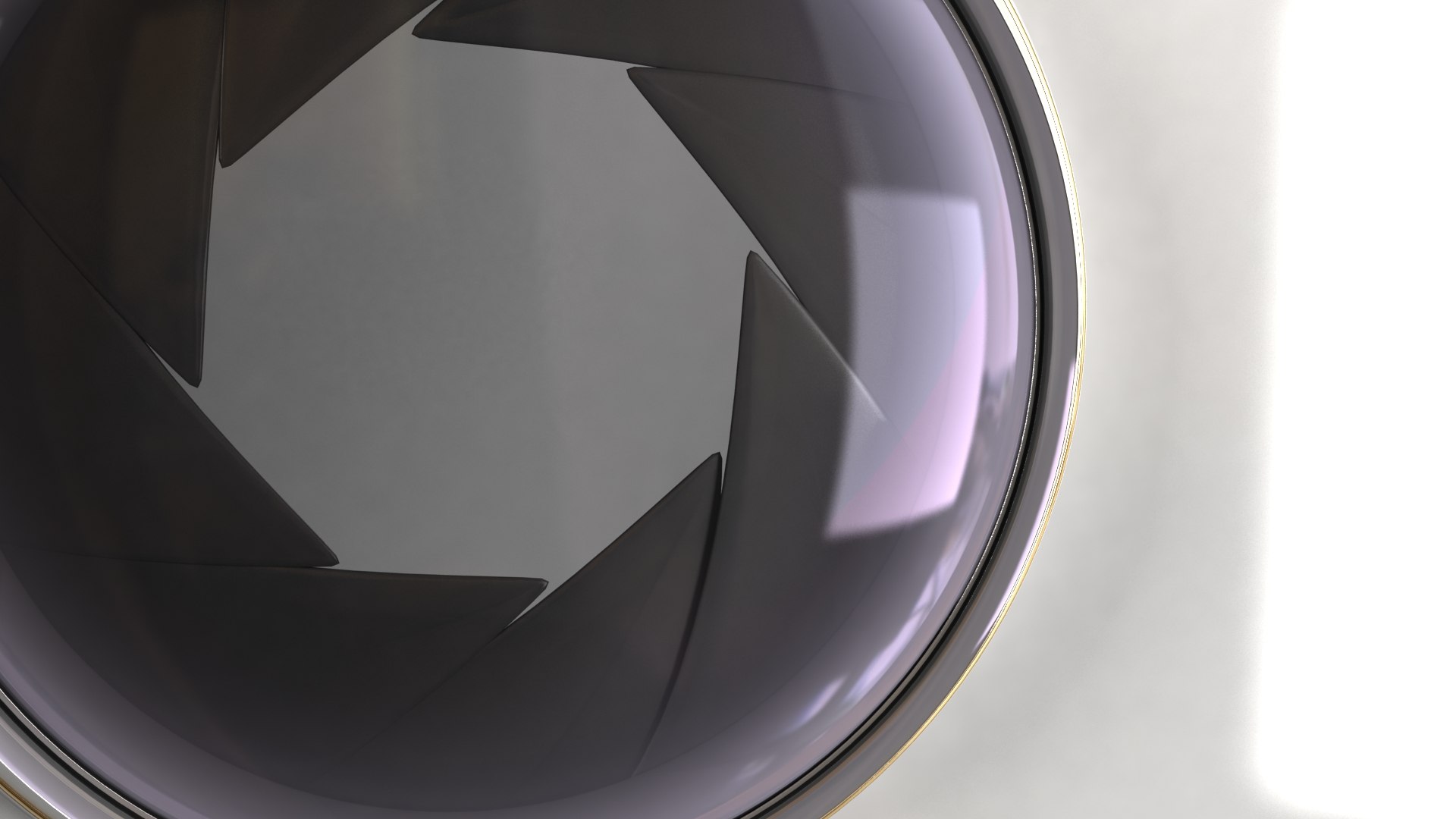 lens opening 3d model