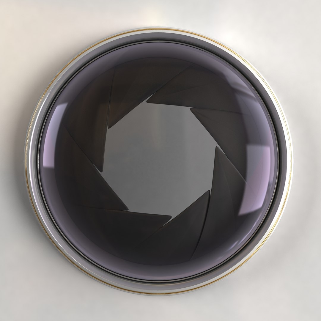 lens opening 3d model