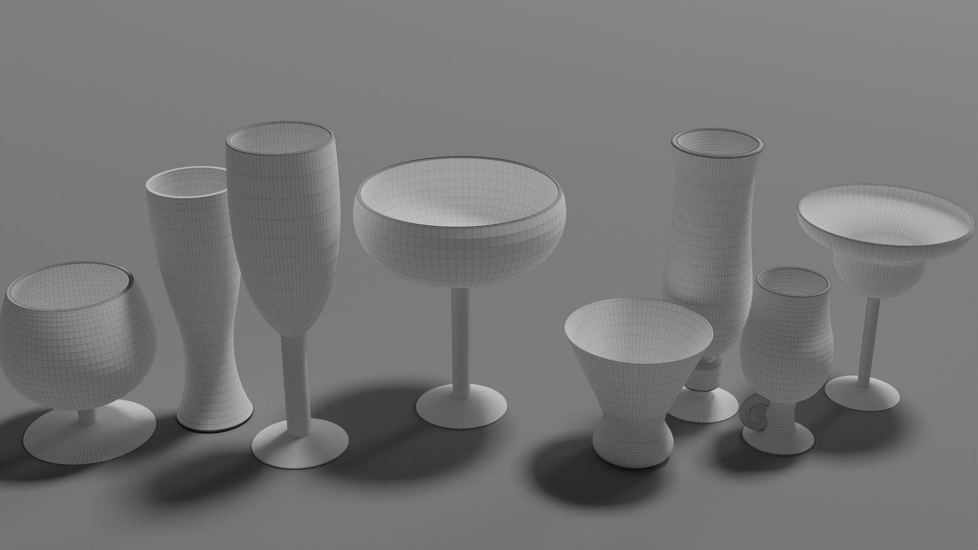 Glass Collection Part 2 Model - TurboSquid 2027029