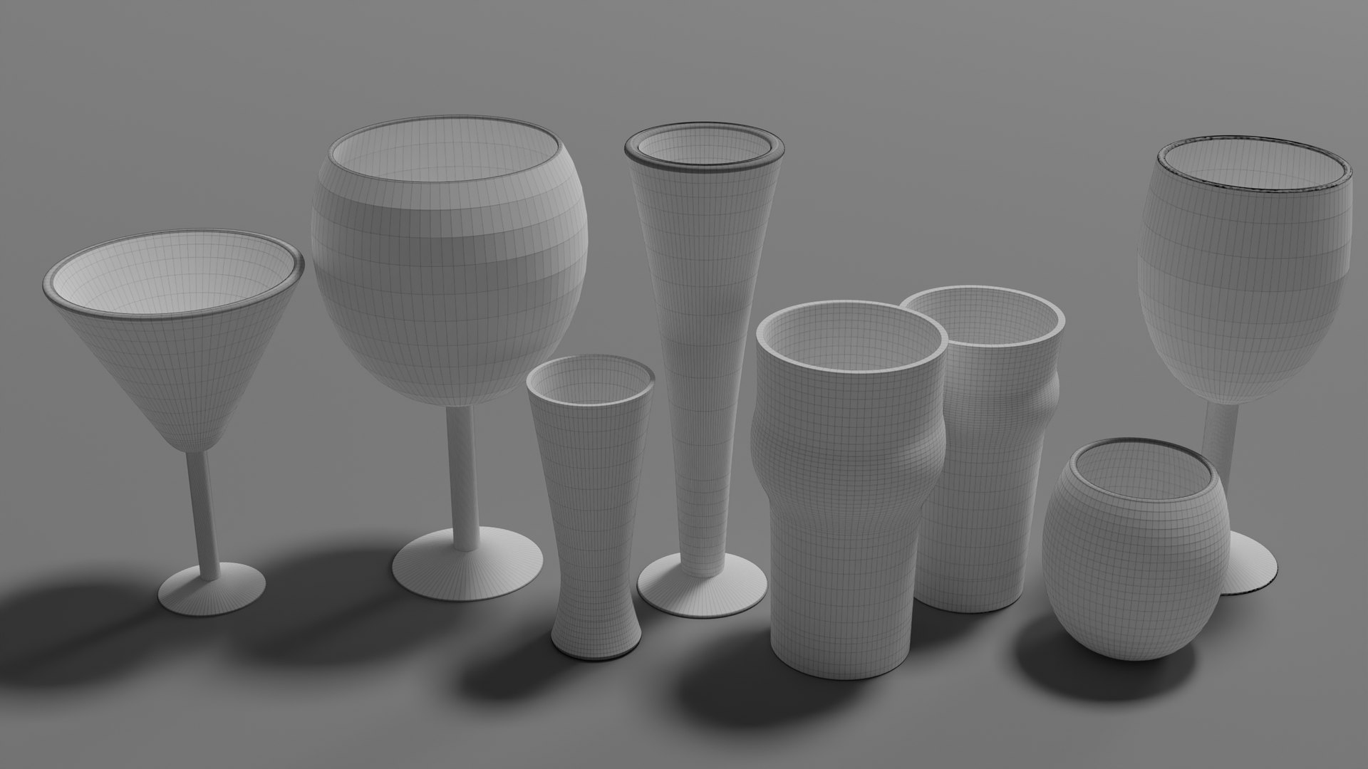 Glass Collection Part 2 Model - TurboSquid 2027029