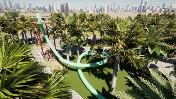 3D model Waterslide 02 DROP FBX - TurboSquid 1840528