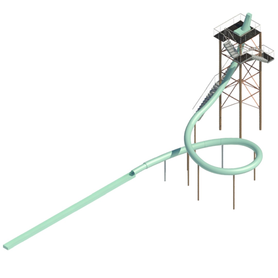 3D Model Waterslide 02 DROP FBX - TurboSquid 1840528