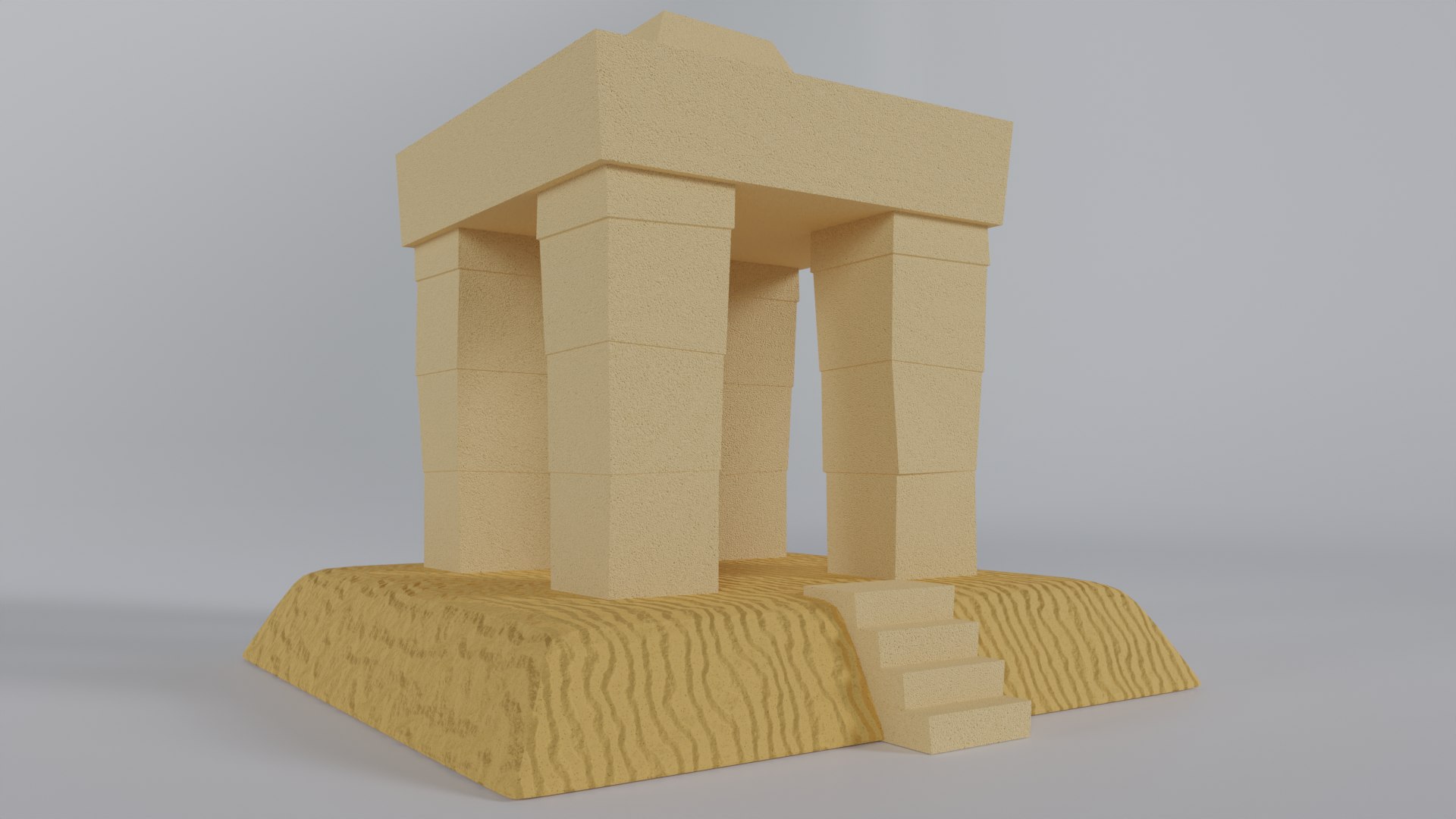 Ancient Sandstone Structure - Low Poly Model Model - TurboSquid 2011887