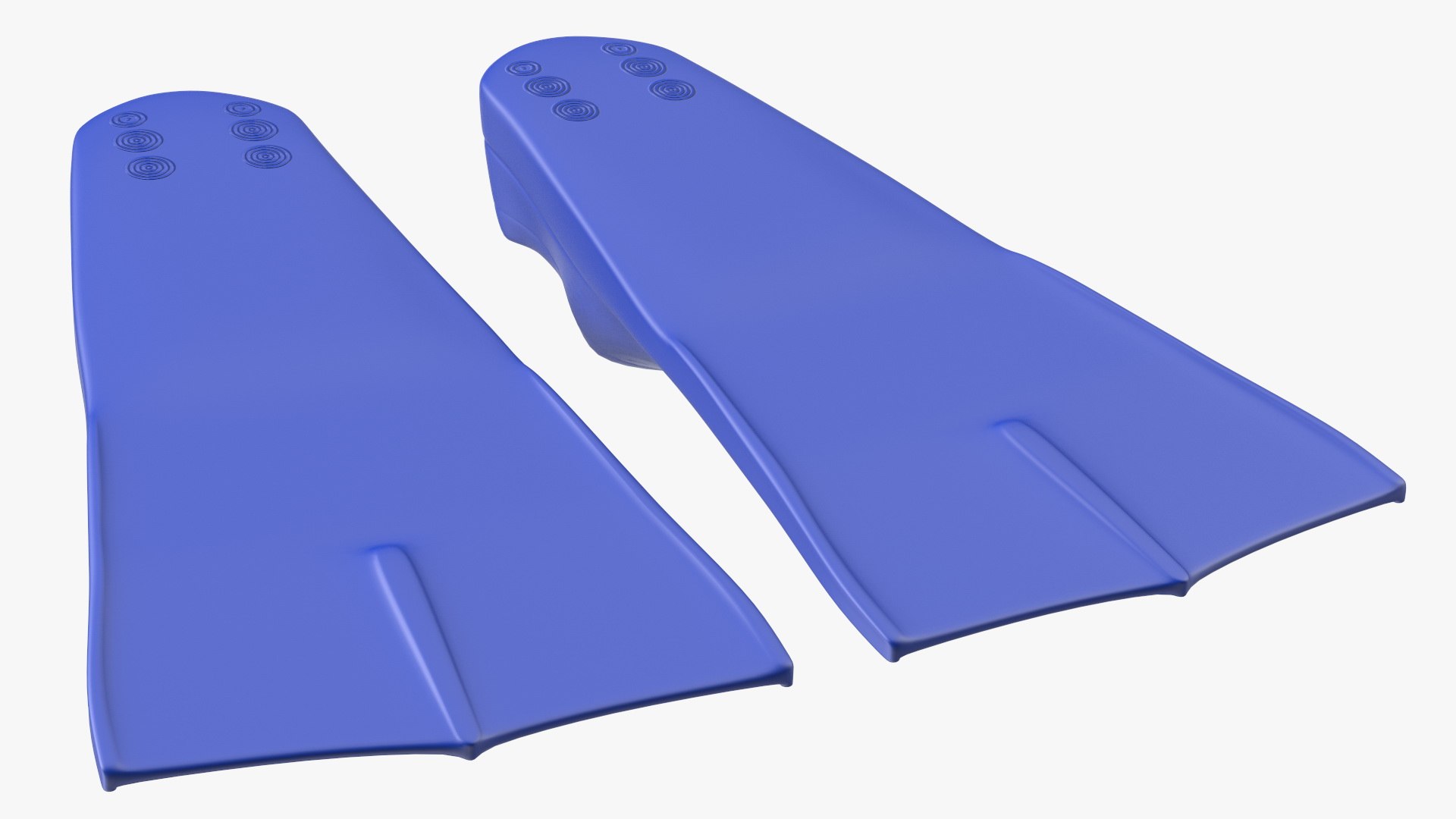 Short Blue Blade Swim Fins Model - TurboSquid 2135127