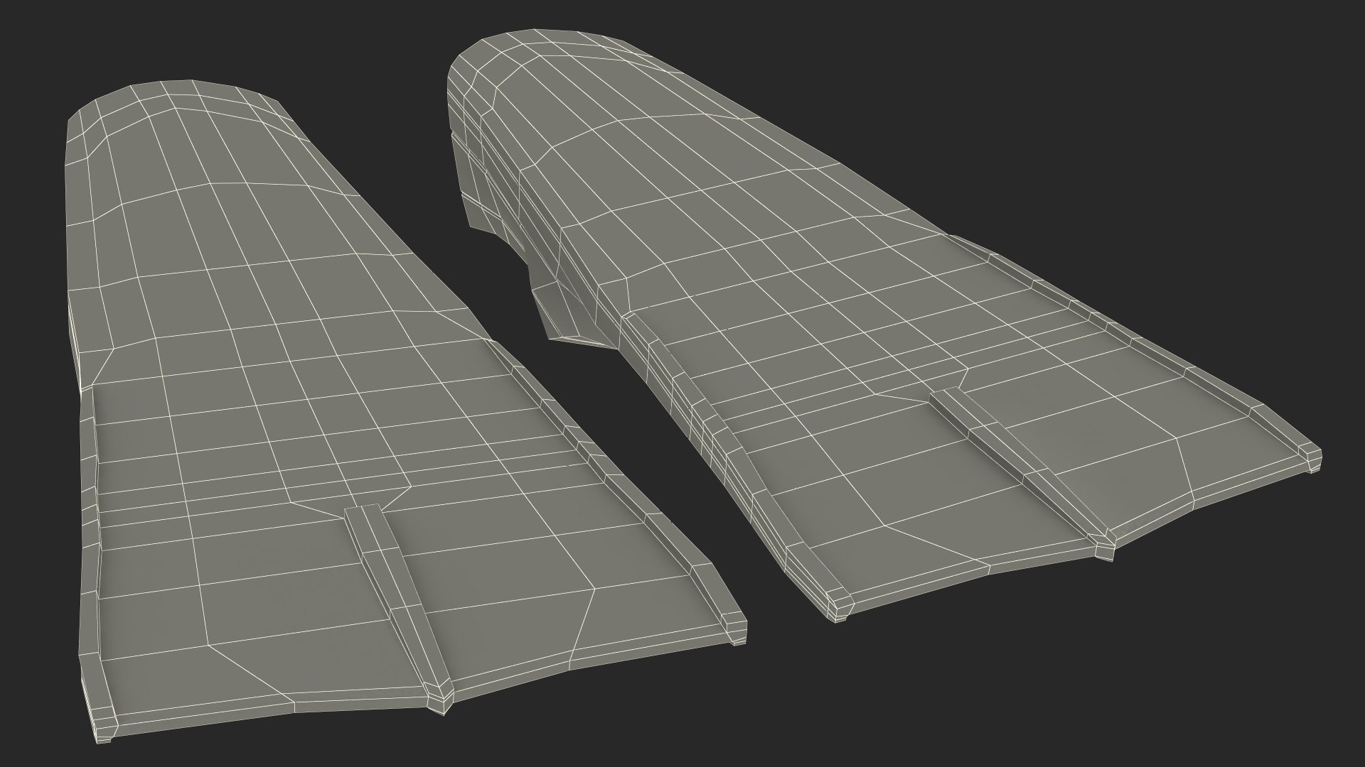 Short Blue Blade Swim Fins Model - TurboSquid 2135127