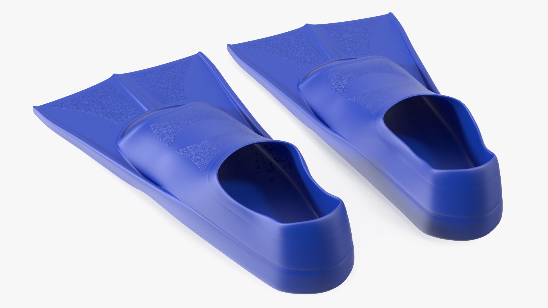 Short Blue Blade Swim Fins Model - TurboSquid 2135127