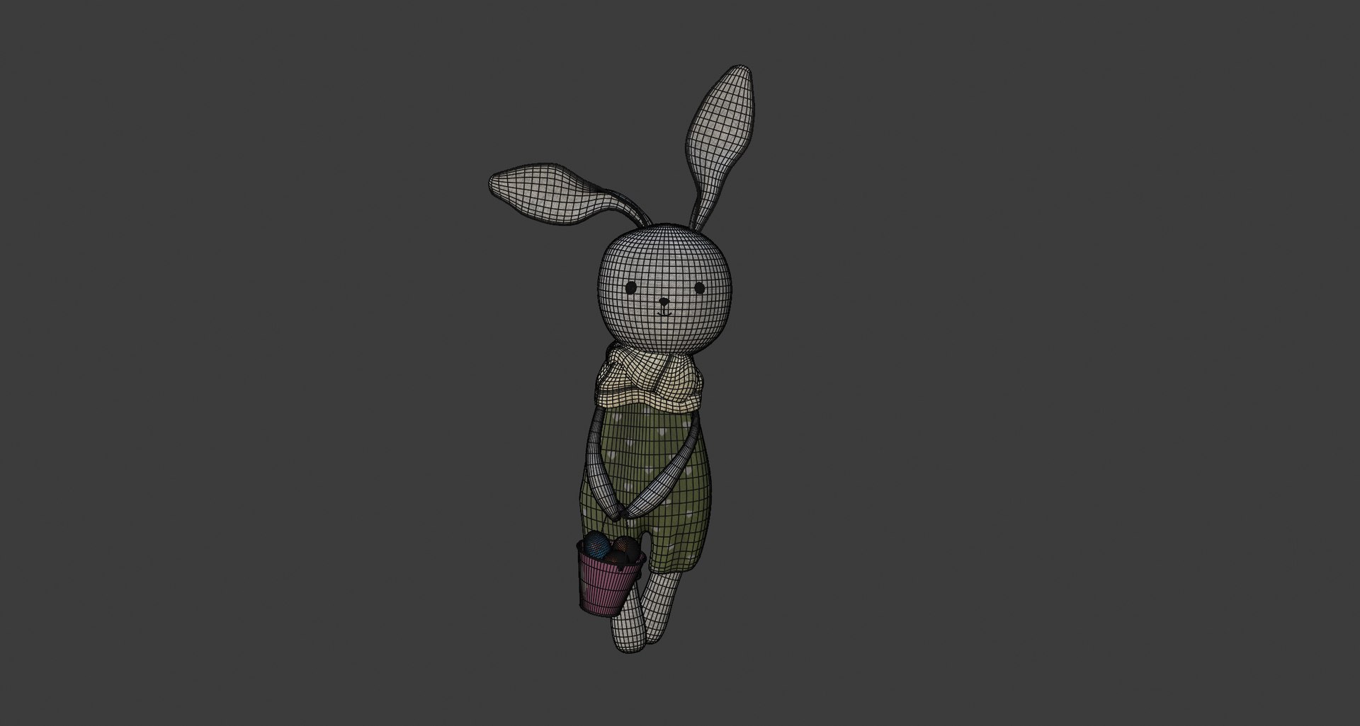 3D Easter Bunny Toy Model - TurboSquid 1871845