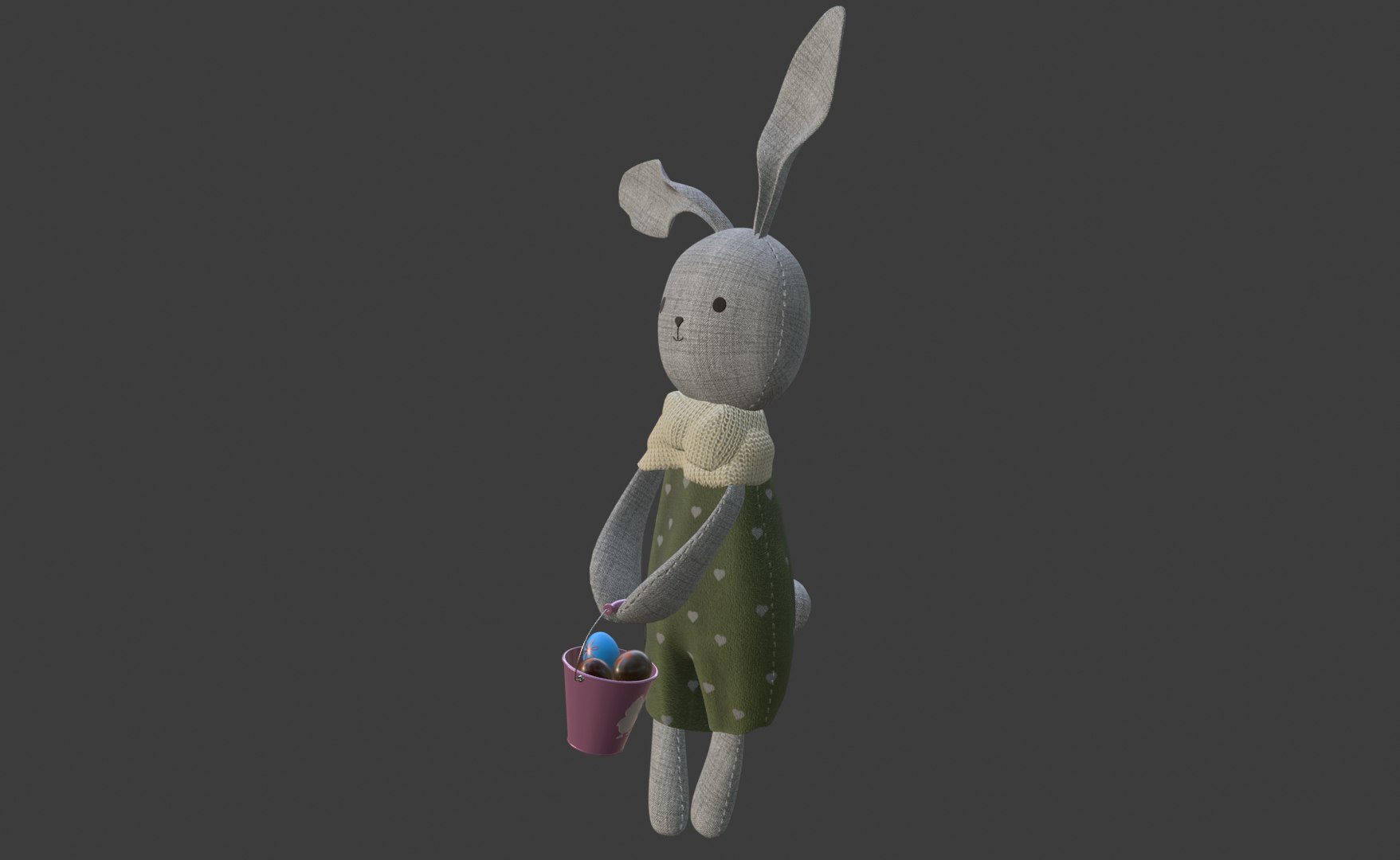 3D Easter Bunny Toy Model - TurboSquid 1871845