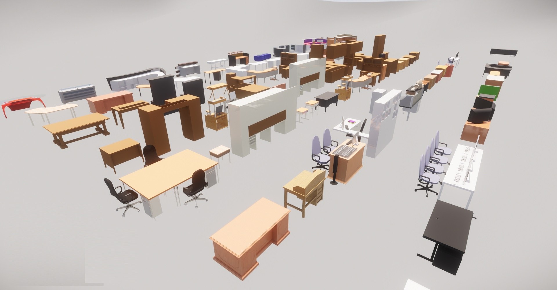 3D Model Revit 2015 89 Desk - TurboSquid 1291059