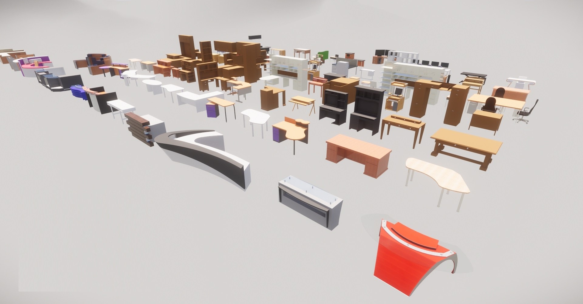 3D Model Revit 2015 89 Desk - TurboSquid 1291059