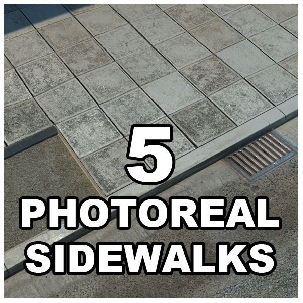 Free 3D Sidewalk Models | TurboSquid