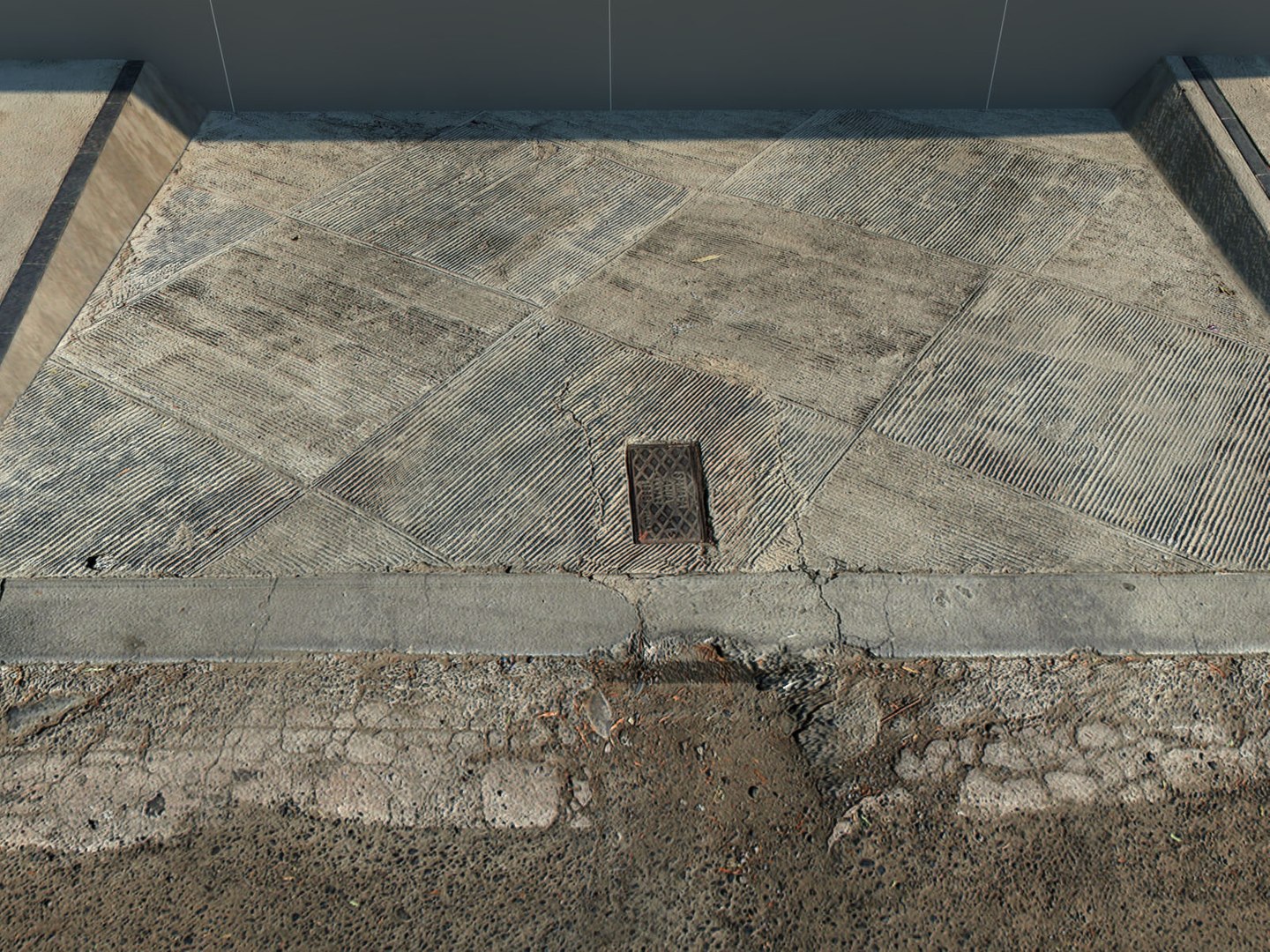 sidewalks tileable 3d model