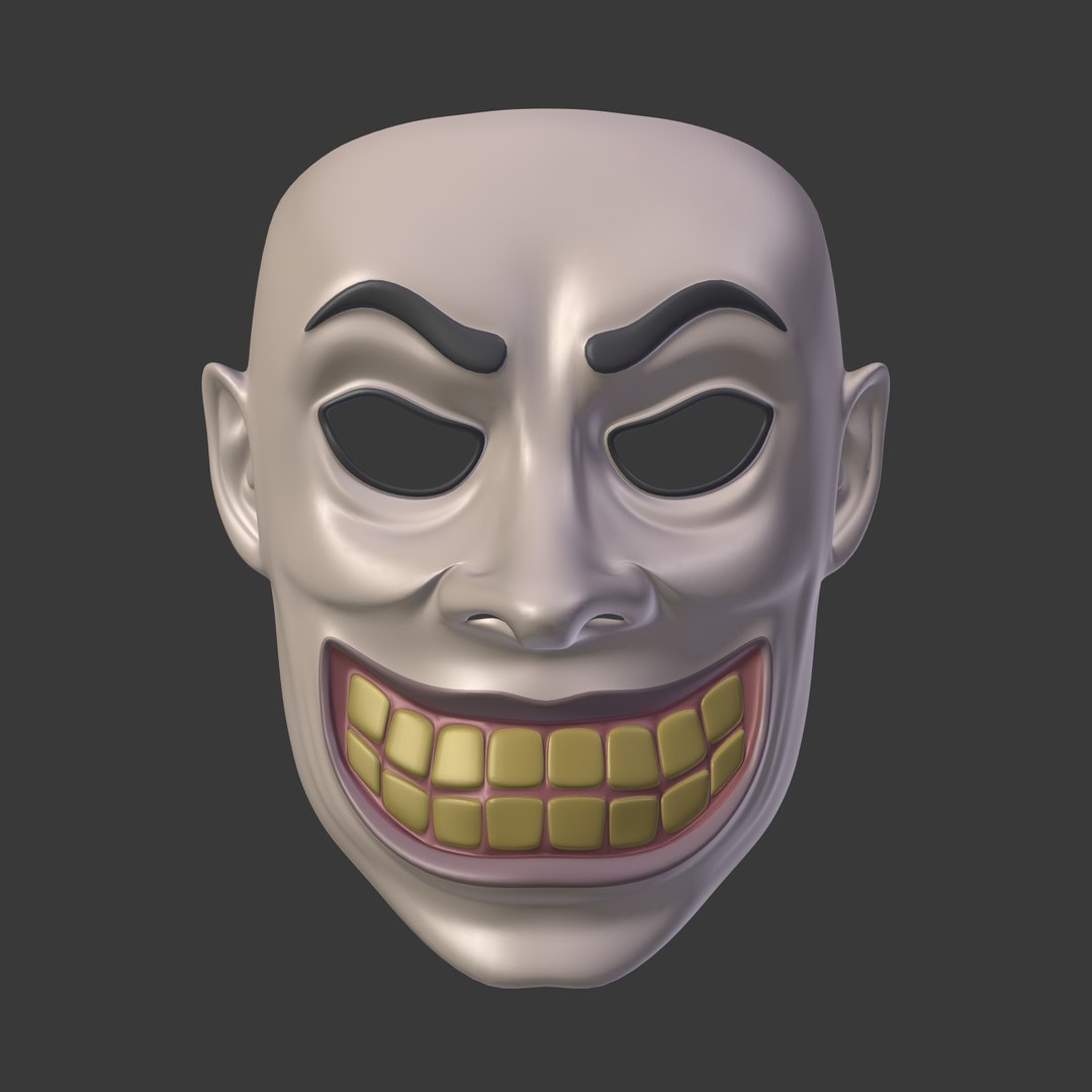 Clown mask model - TurboSquid 1438658