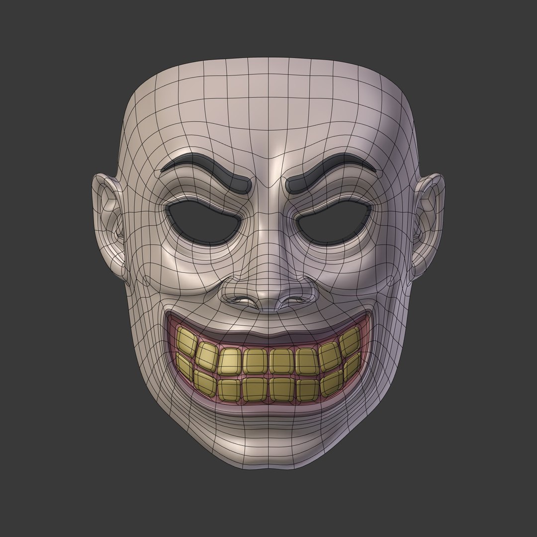Clown mask model - TurboSquid 1438658