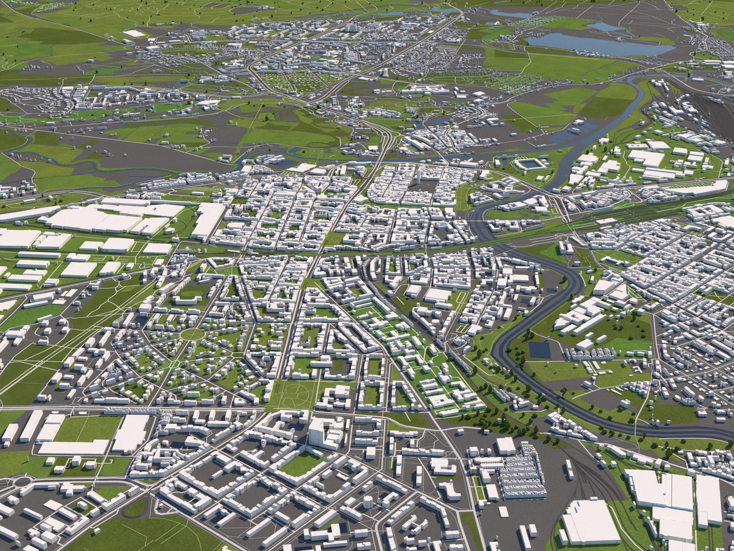 3D buildings houses maps - TurboSquid 1548696