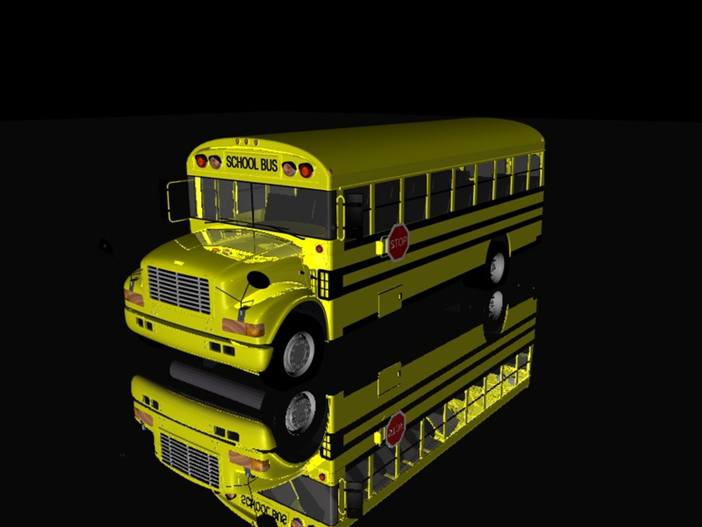 School Bus C4d