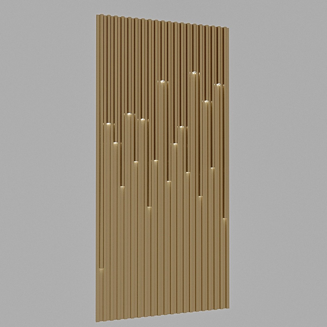 3D Model Lighting Wall Panel - TurboSquid 1447711