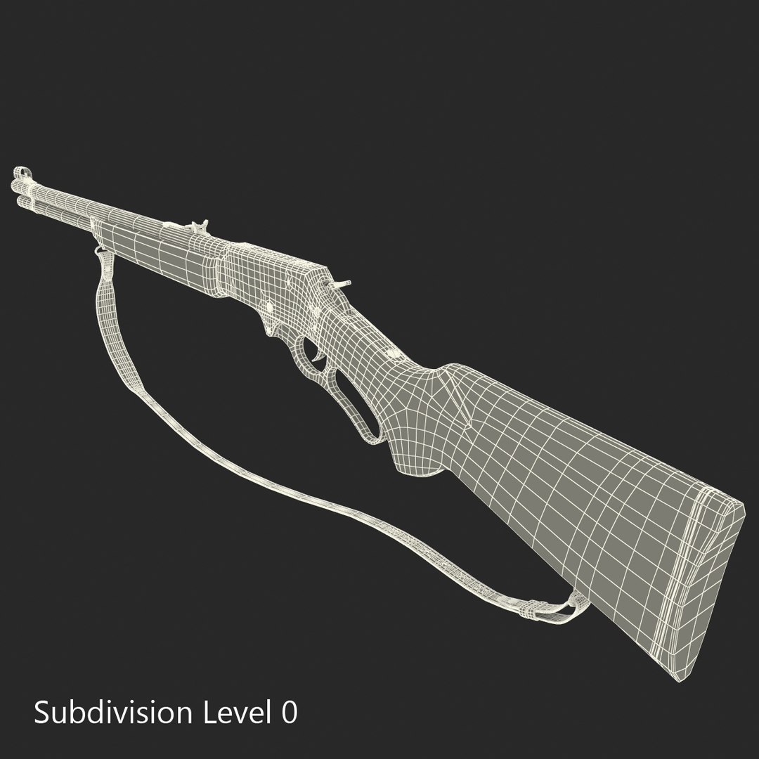 3d winchester rifle marlin 336w model