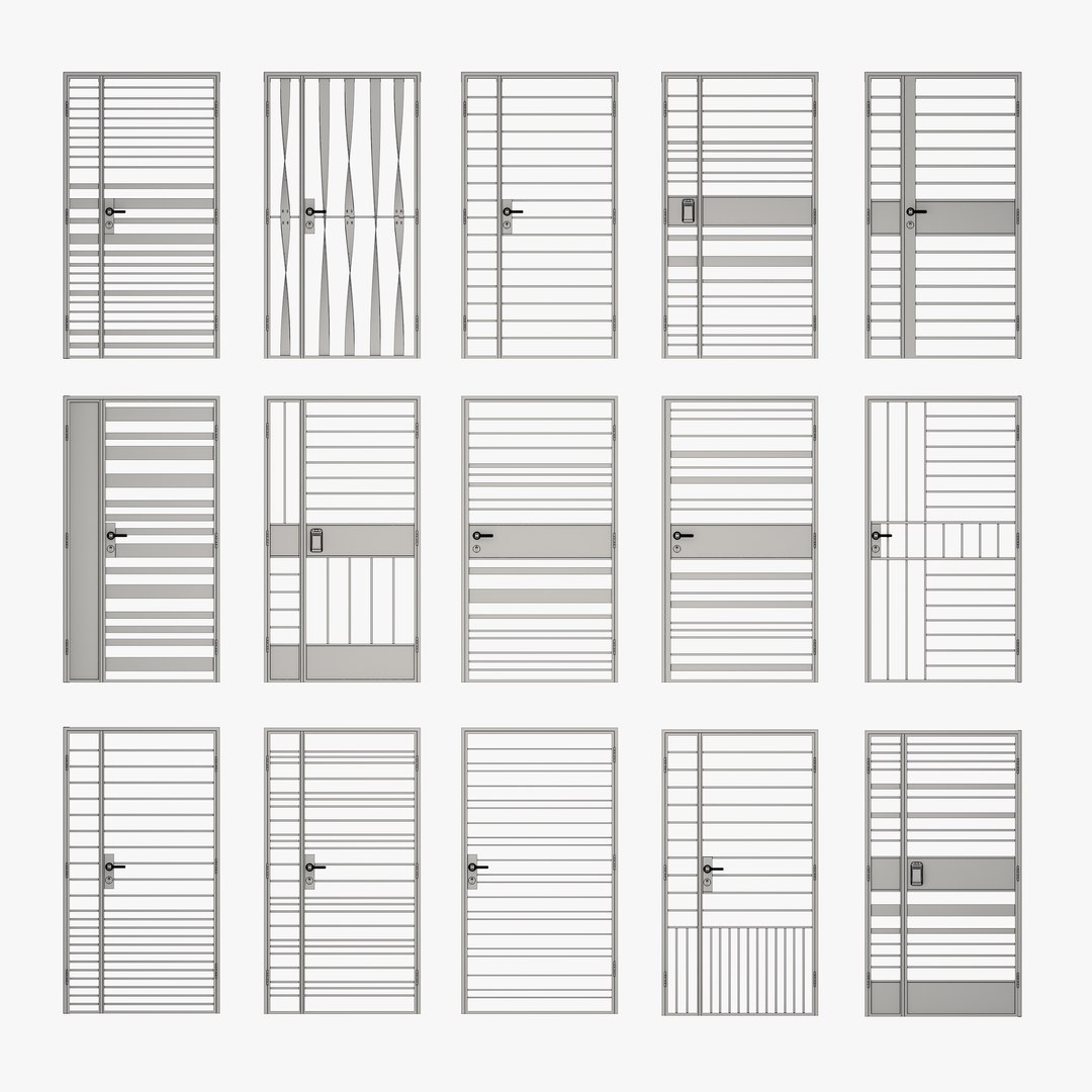 3D Metal Steel Gate 1 - TurboSquid 2400777