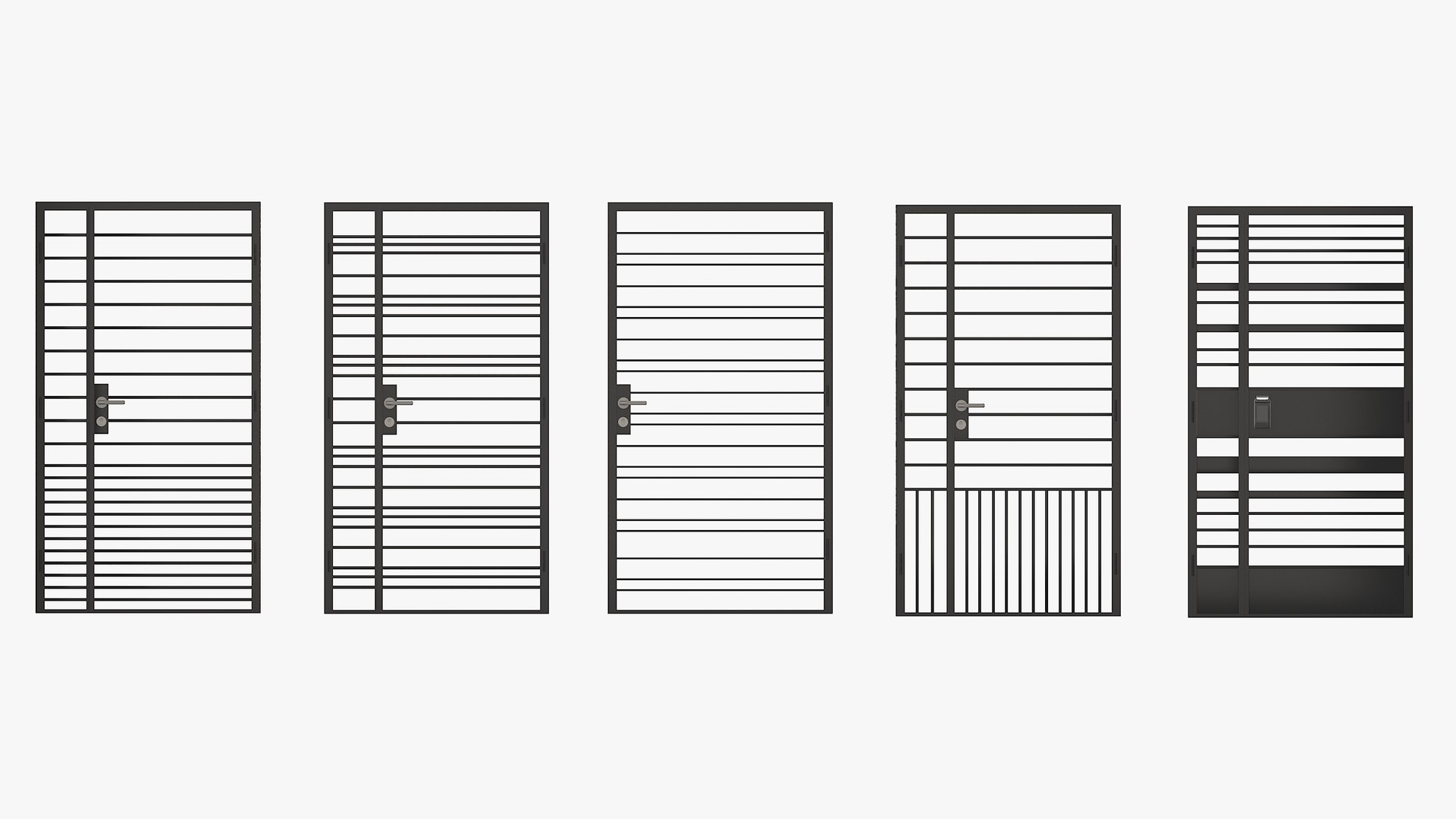 3D Metal Steel Gate 1 - TurboSquid 2400777