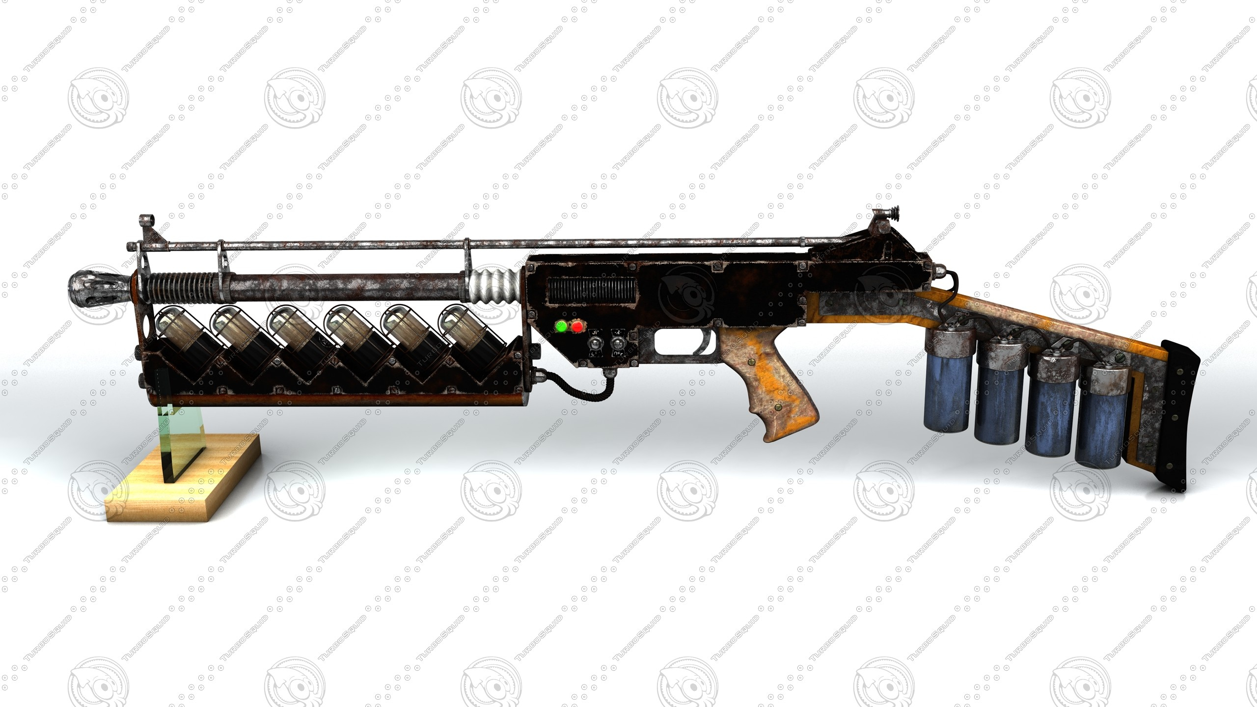 3d model of bio laser gun rifle