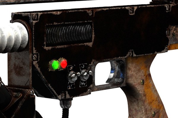 3d model of bio laser gun rifle