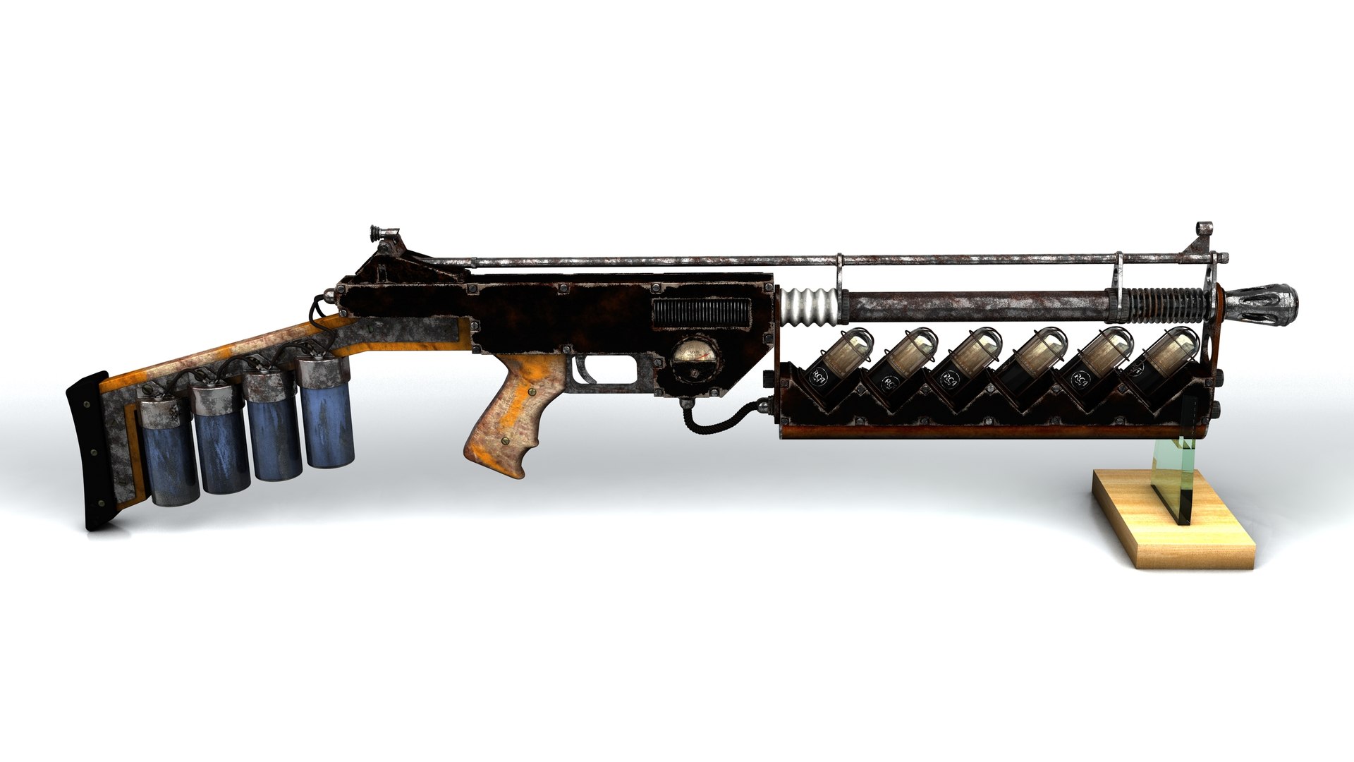 3d model of bio laser gun rifle