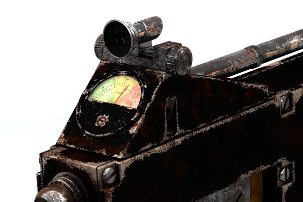 3d model of bio laser gun rifle