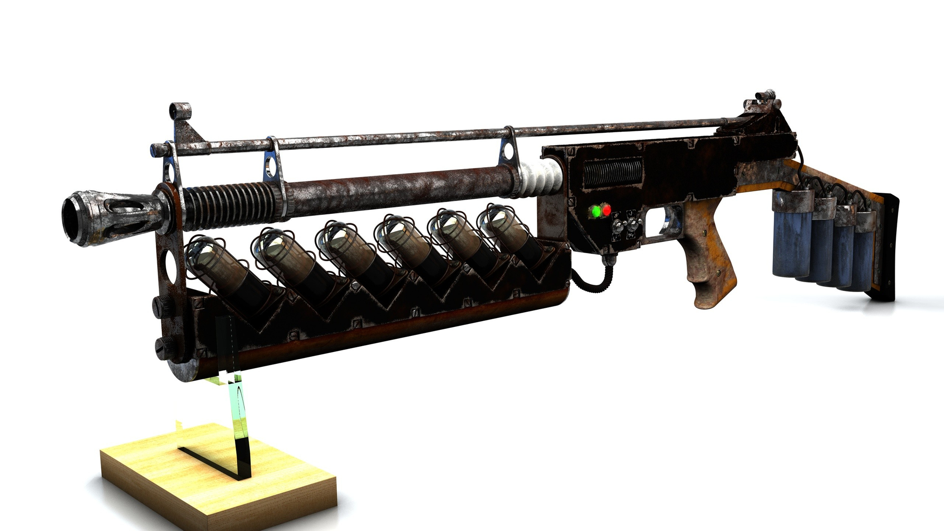 3d model of bio laser gun rifle