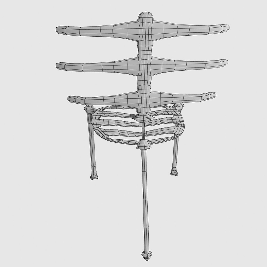 3d Model Chair Skeleton