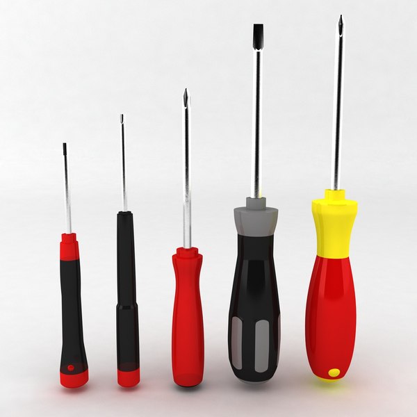 3d screwdrivers plastics metal