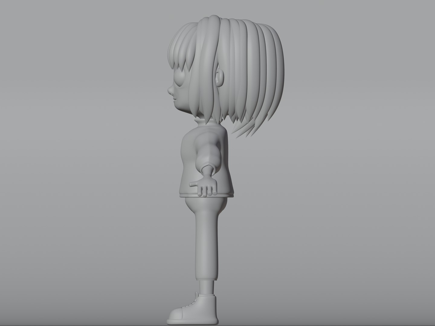 Female Cartoon Characters Base Mesh 3D - TurboSquid 1739826