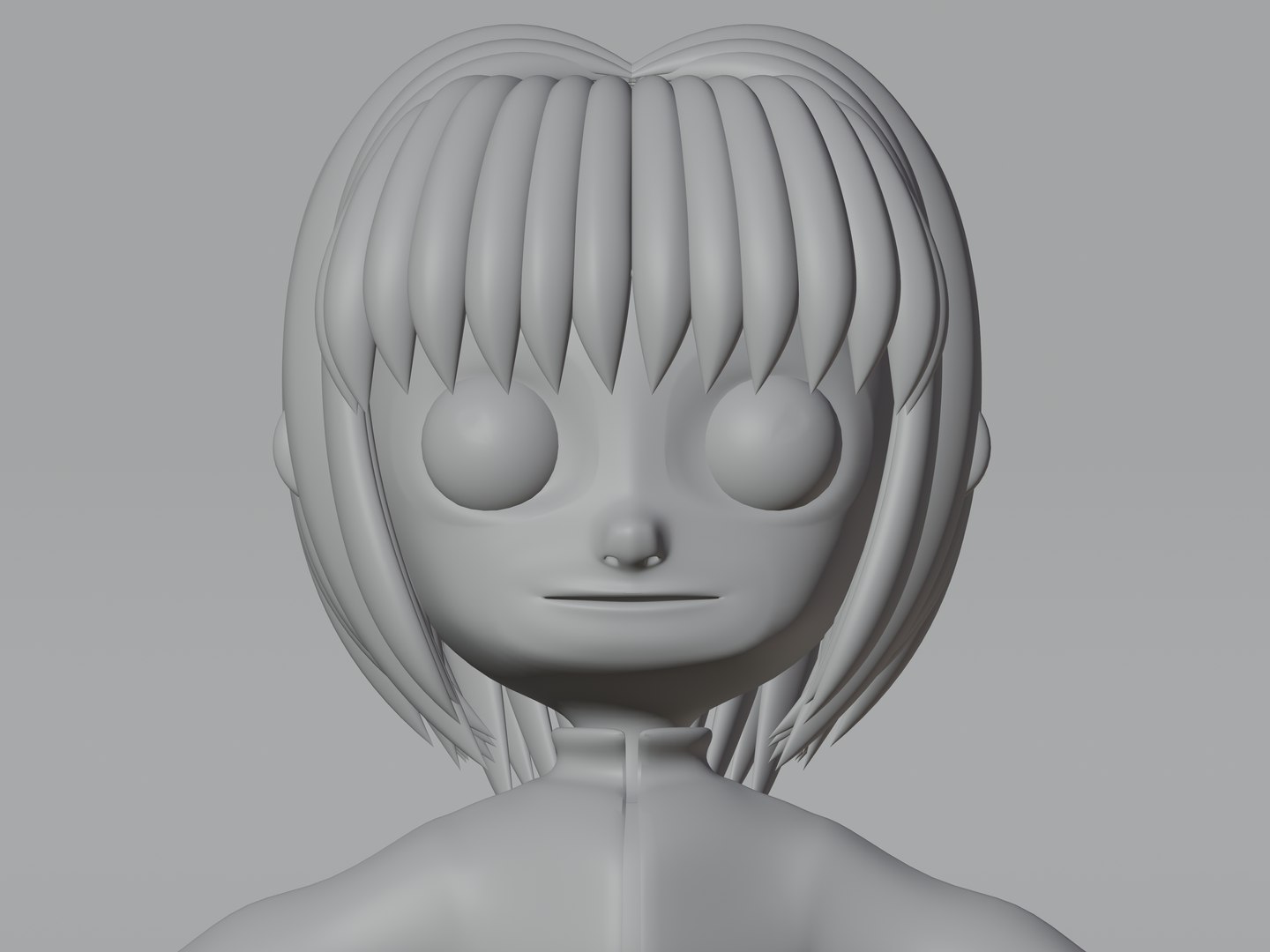 Female Cartoon Characters Base Mesh 3D - TurboSquid 1739826