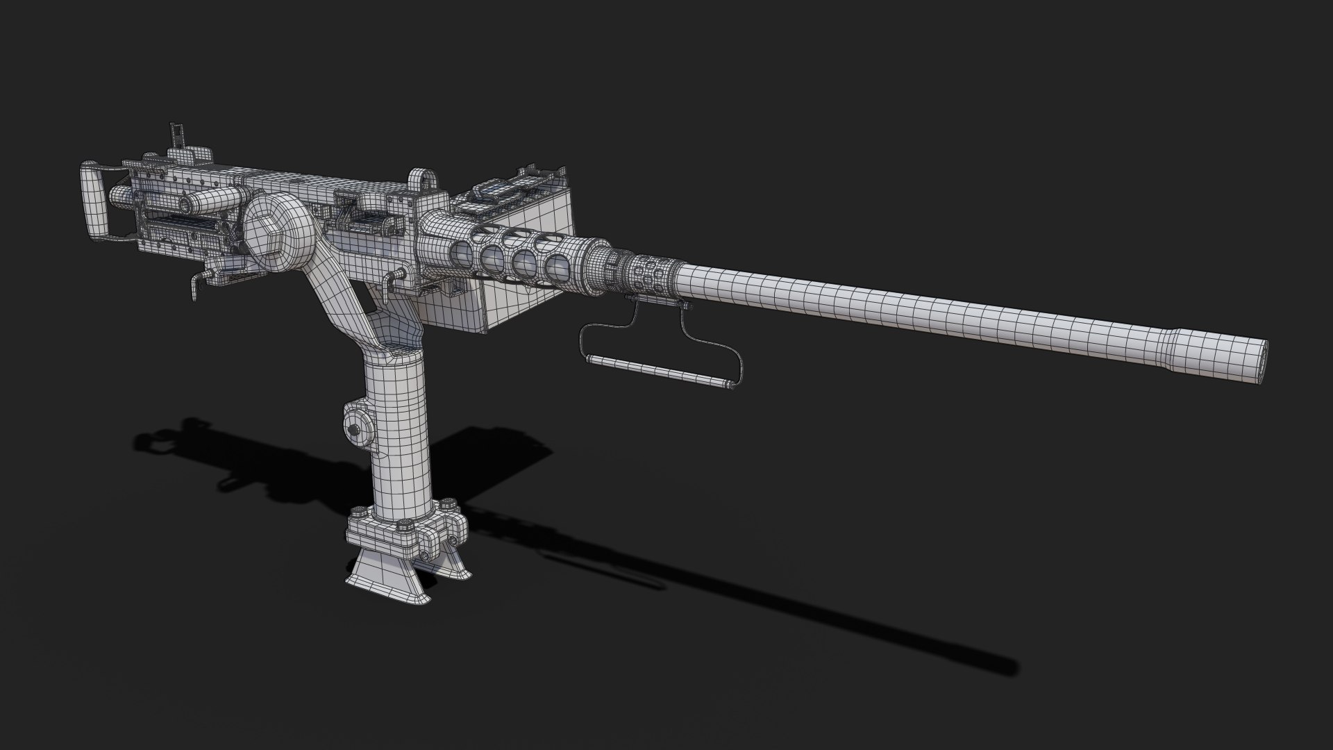 3d M2 Browning Machine Gun Model