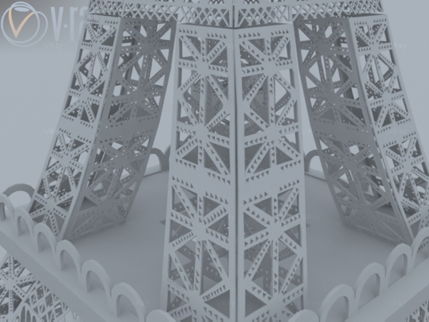 3d Eiffel Tower Model