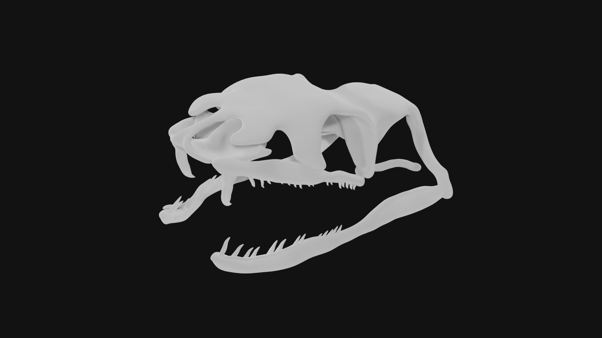 3D Rattle Snake Skull - TurboSquid 1990997