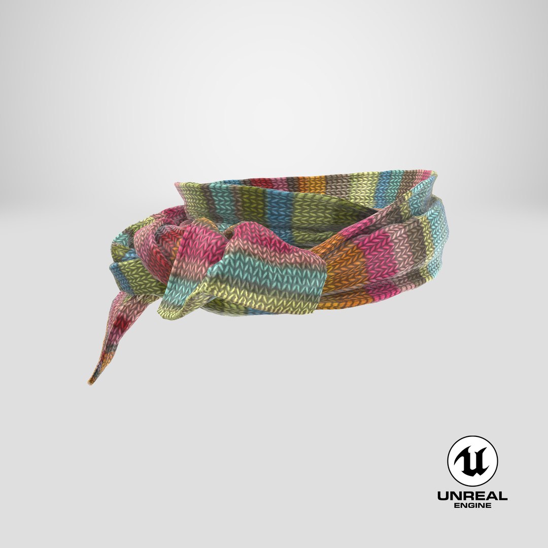 3D colored scarf model - TurboSquid 1358018