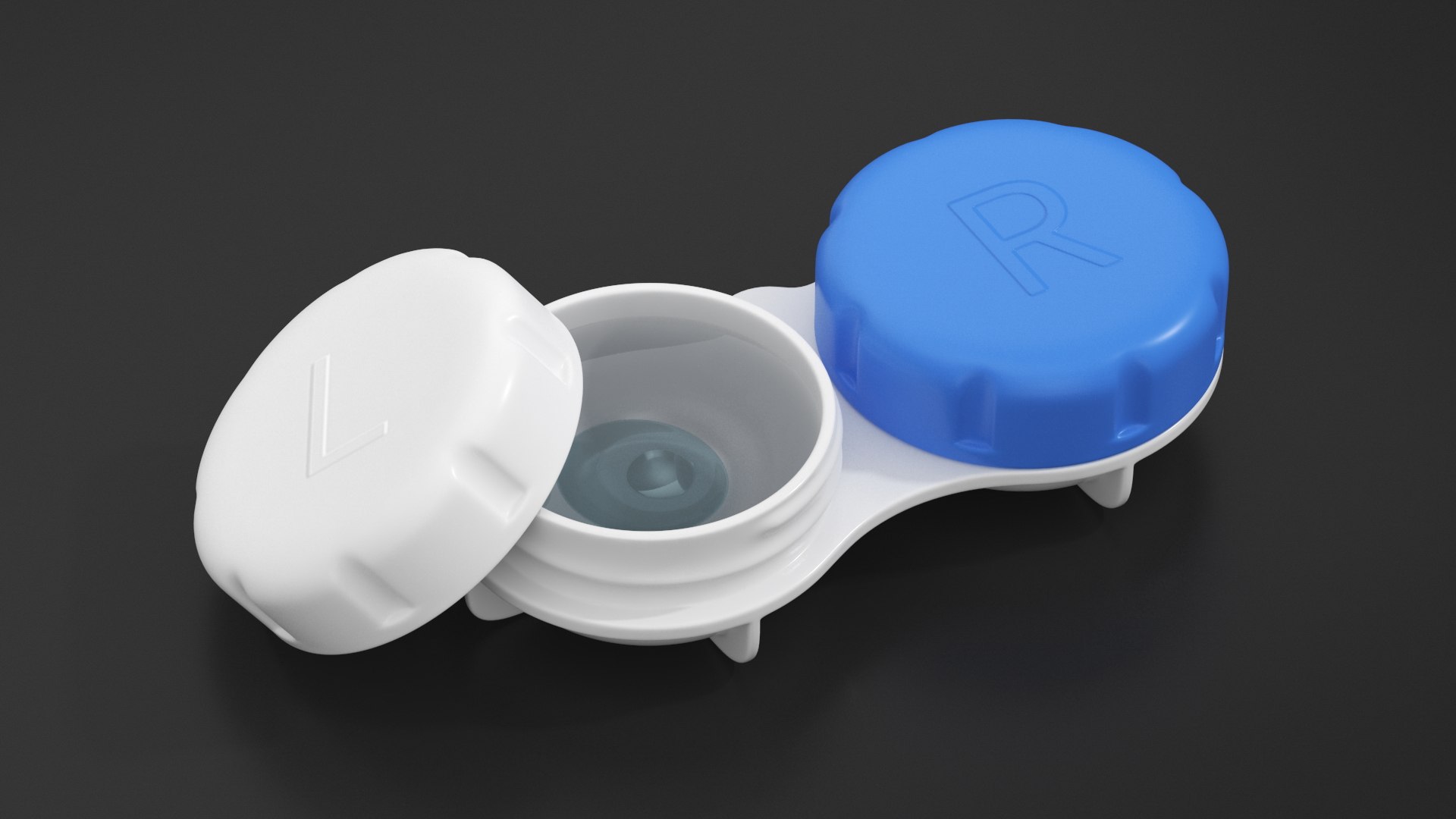 3D Container With Contact Lenses Model - TurboSquid 2000253