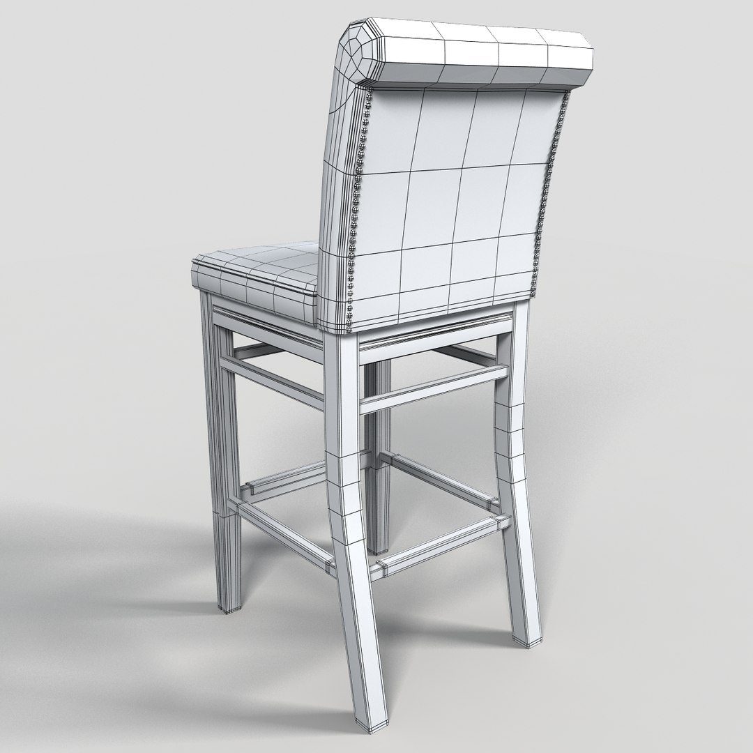 3d Bar Stool Model