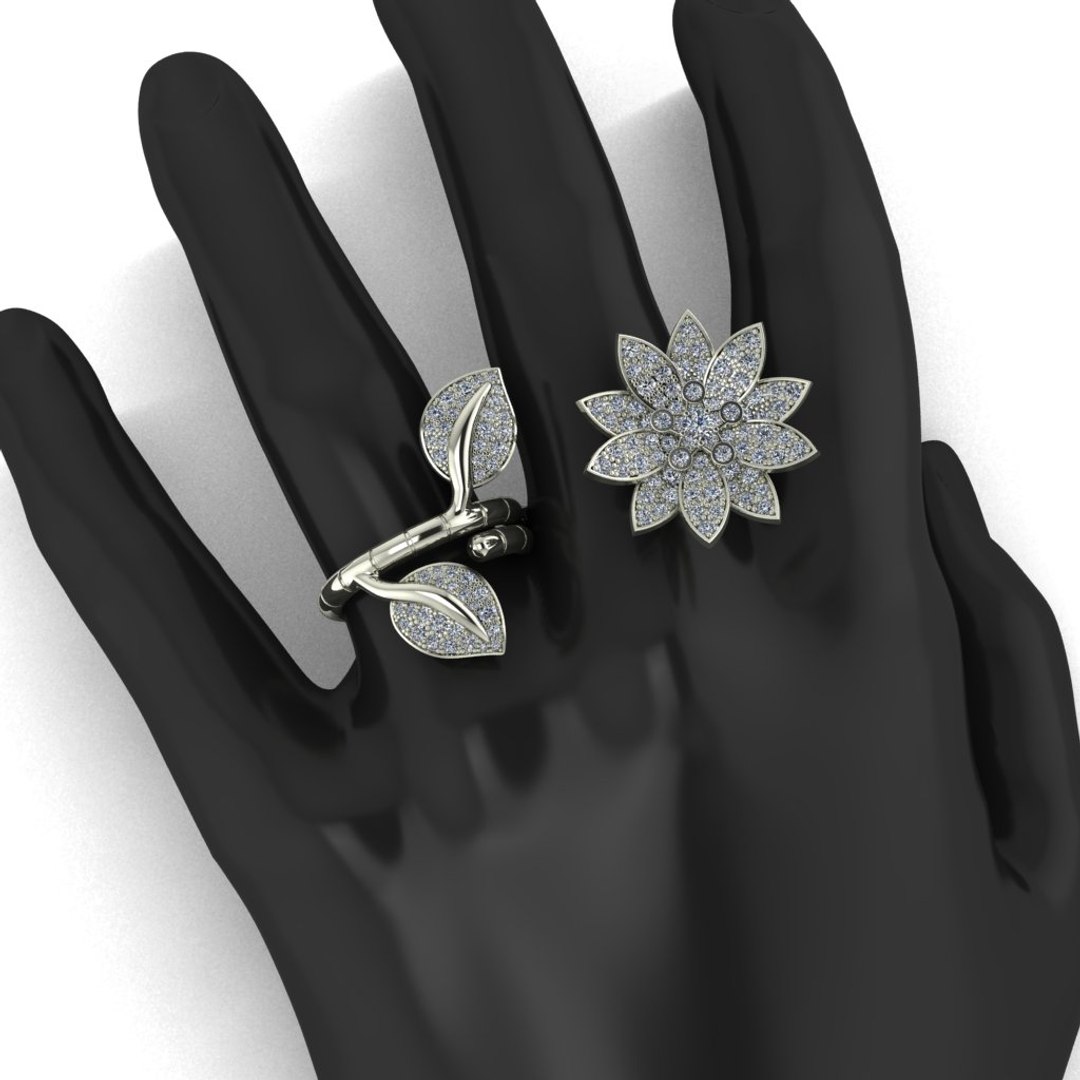 ring flower 3d model