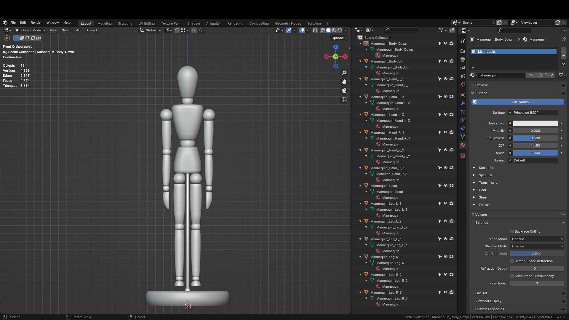 3D Drawing Mannequin Wooden Poseable Figure - TurboSquid 2396385