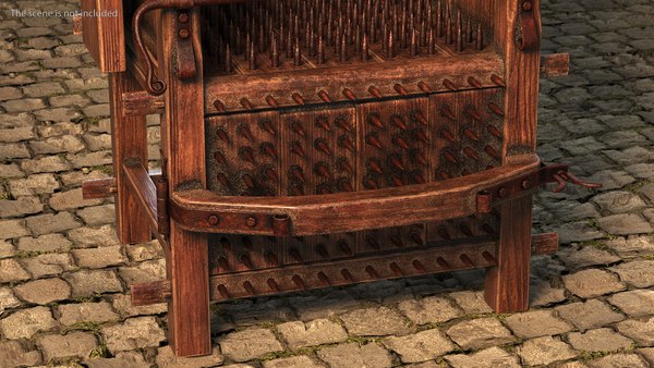 Medieval Spiked Torture Chair model - TurboSquid 1738090