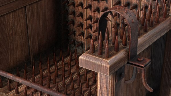 Medieval Spiked Torture Chair model - TurboSquid 1738090