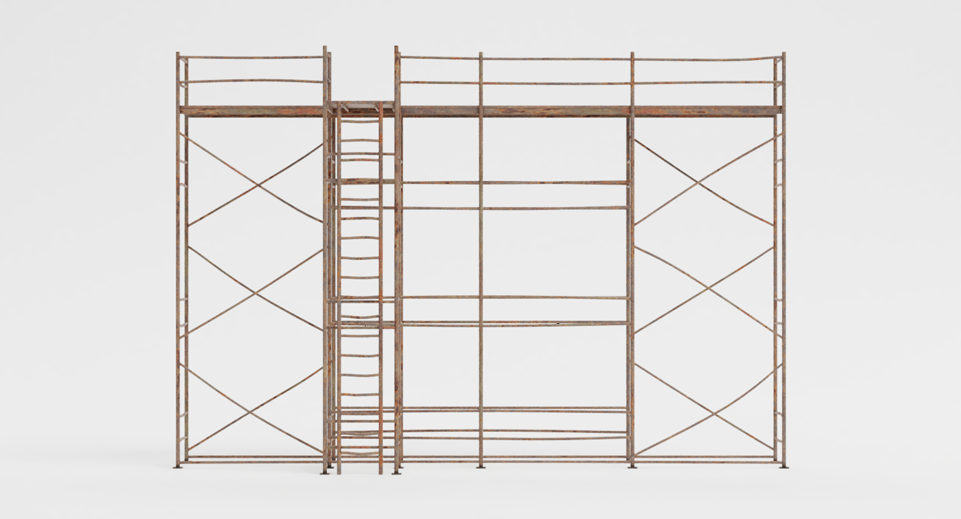 Old Scaffolding 3D Model - TurboSquid 1402312
